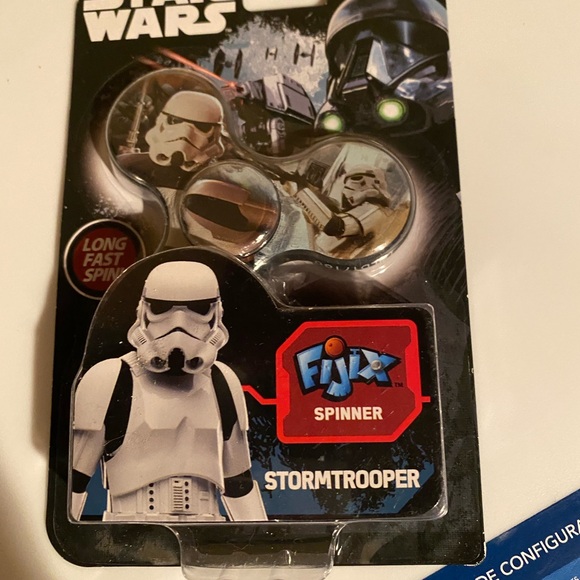 Star Wars | Toys | Star Wars Stormtrooper Fidget Spinner Black And ...